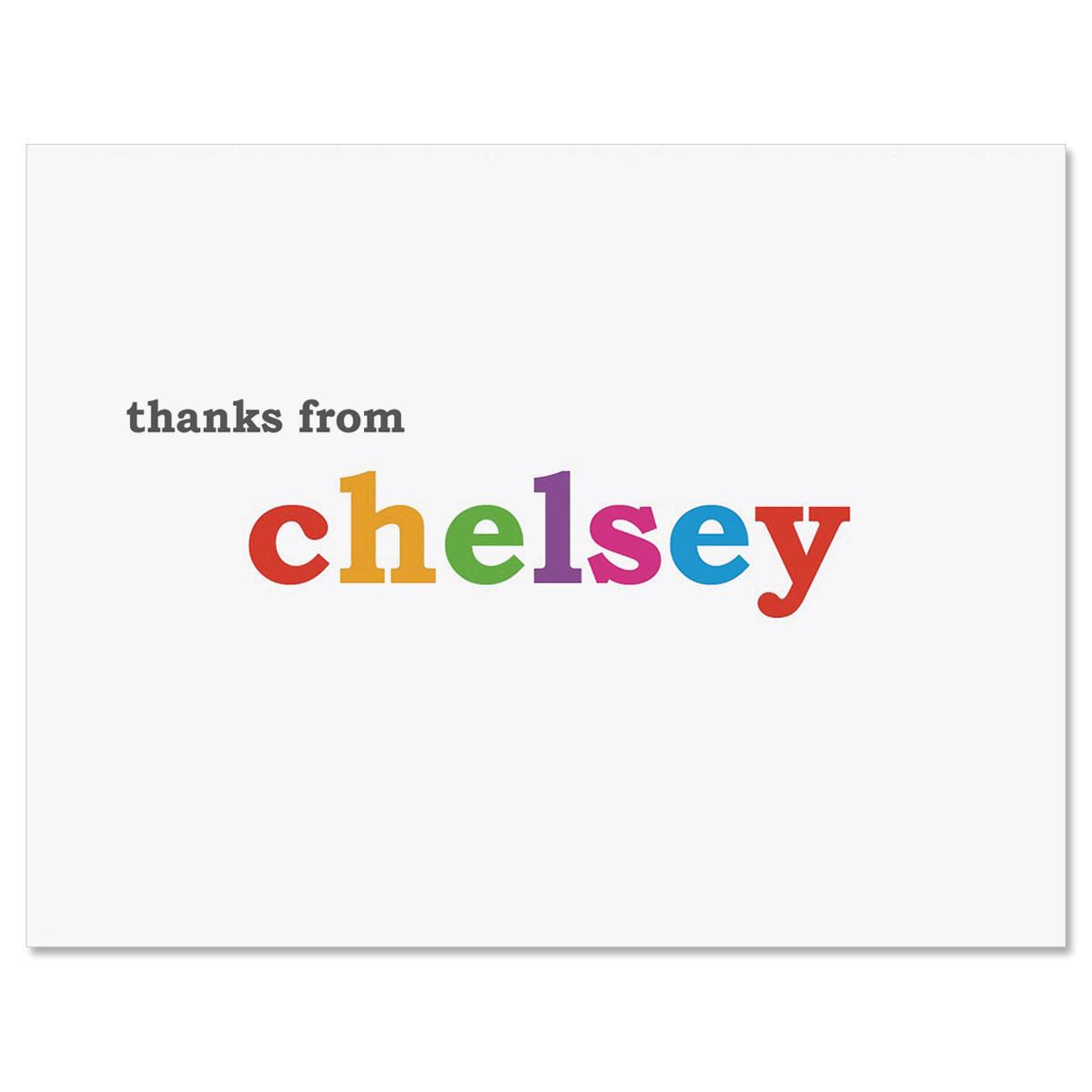 Paintbox Personalized Thank You Note Cards | Current Catalog