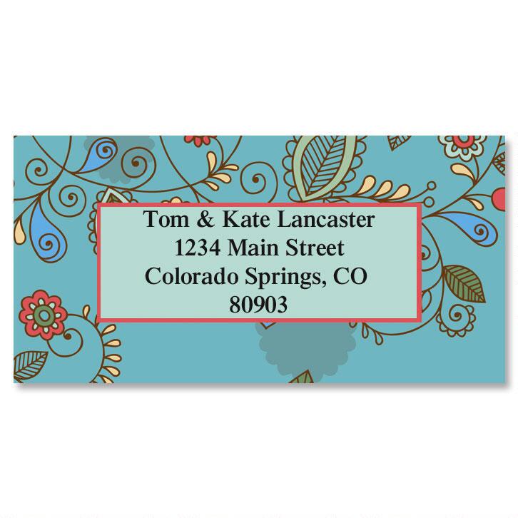 Paisley Border Address Labels | Current Catalog