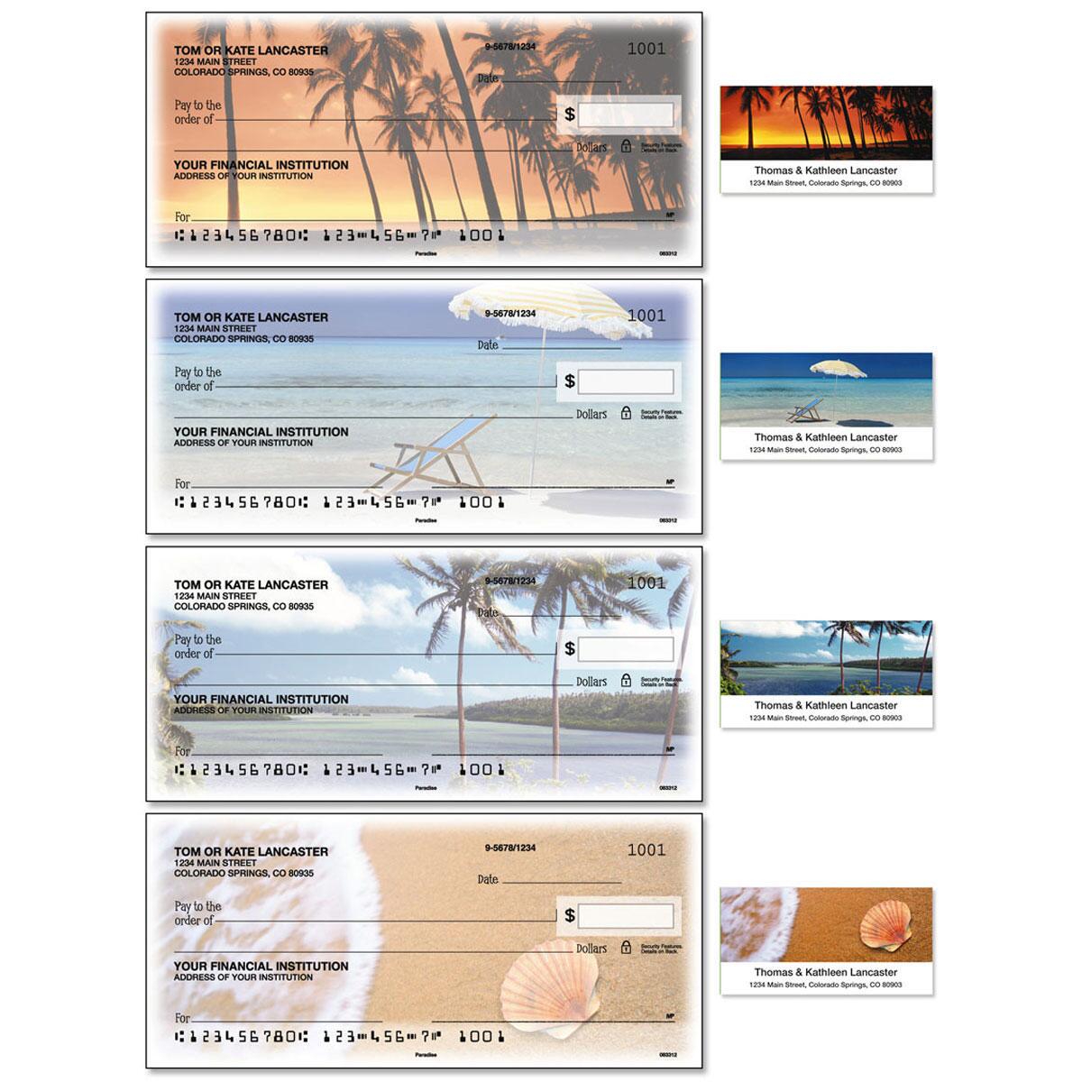 Paradise Single Checks with Matching Address Labels | Current Catalog