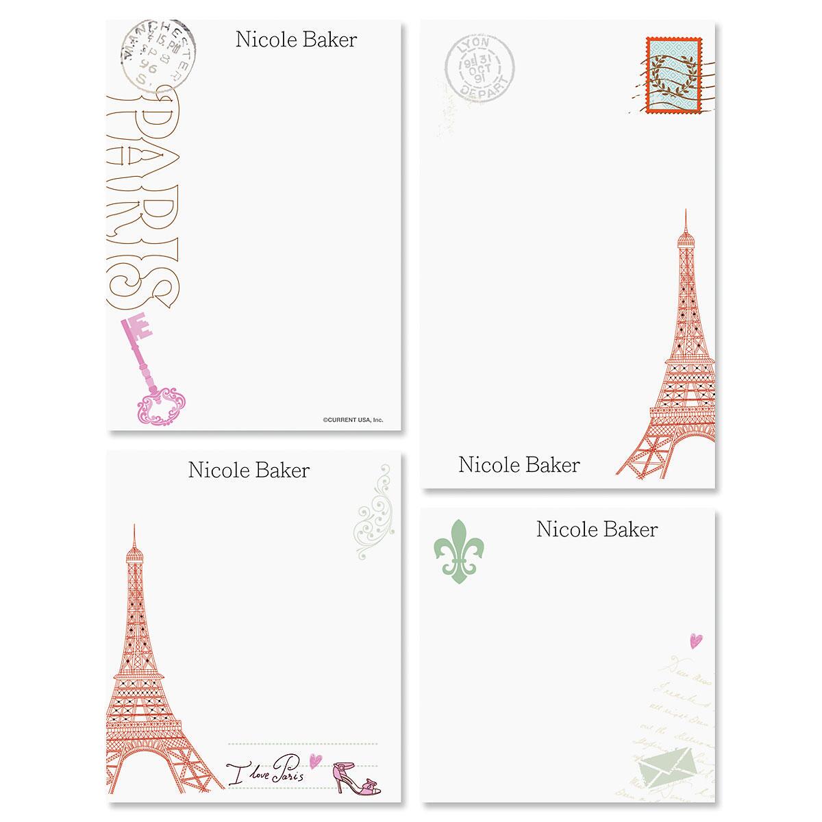 Paris Personalized Notepad Set | Current Catalog
