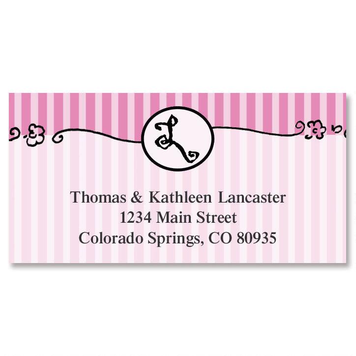 Parisian Initial Address Labels | Current Catalog