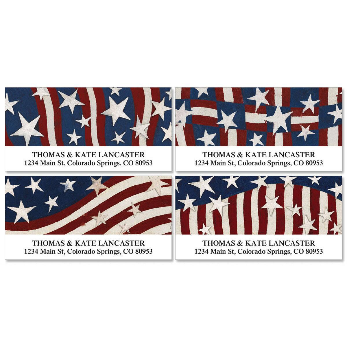 Patriotic Banner Address Labels | Current Catalog