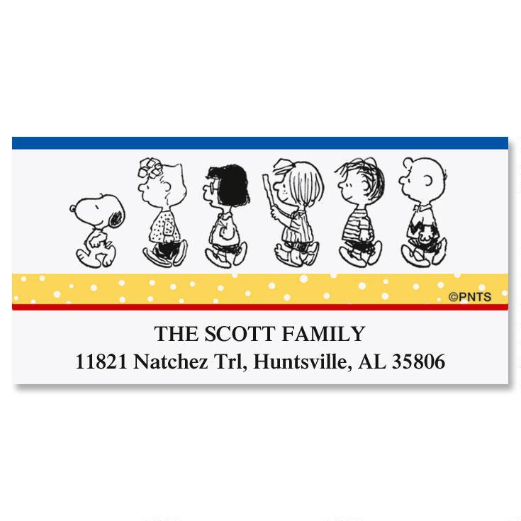 PEANUTS snoopy Our Family Deluxe Address Labels | Current Catalog