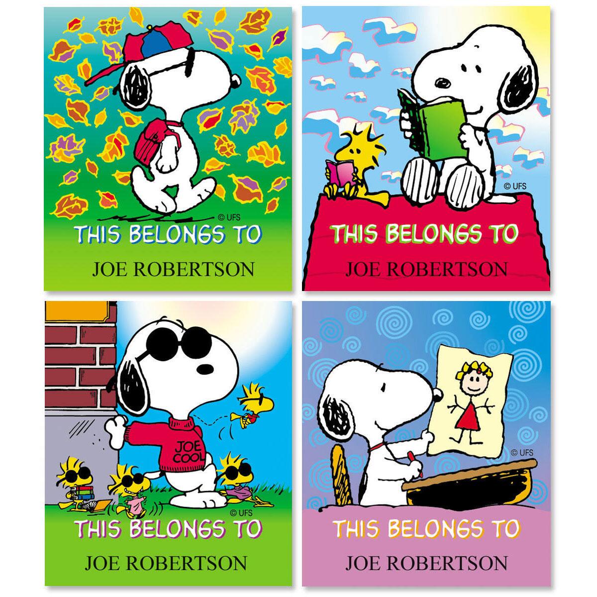 PEANUTS® Personalized ID Labels (4 Designs) | Current Catalog
