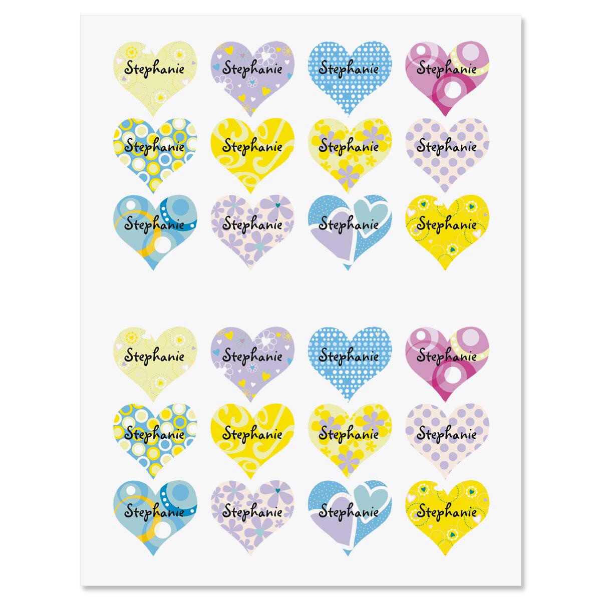 Heart Personalized Stickers 611967 | Current Catalog