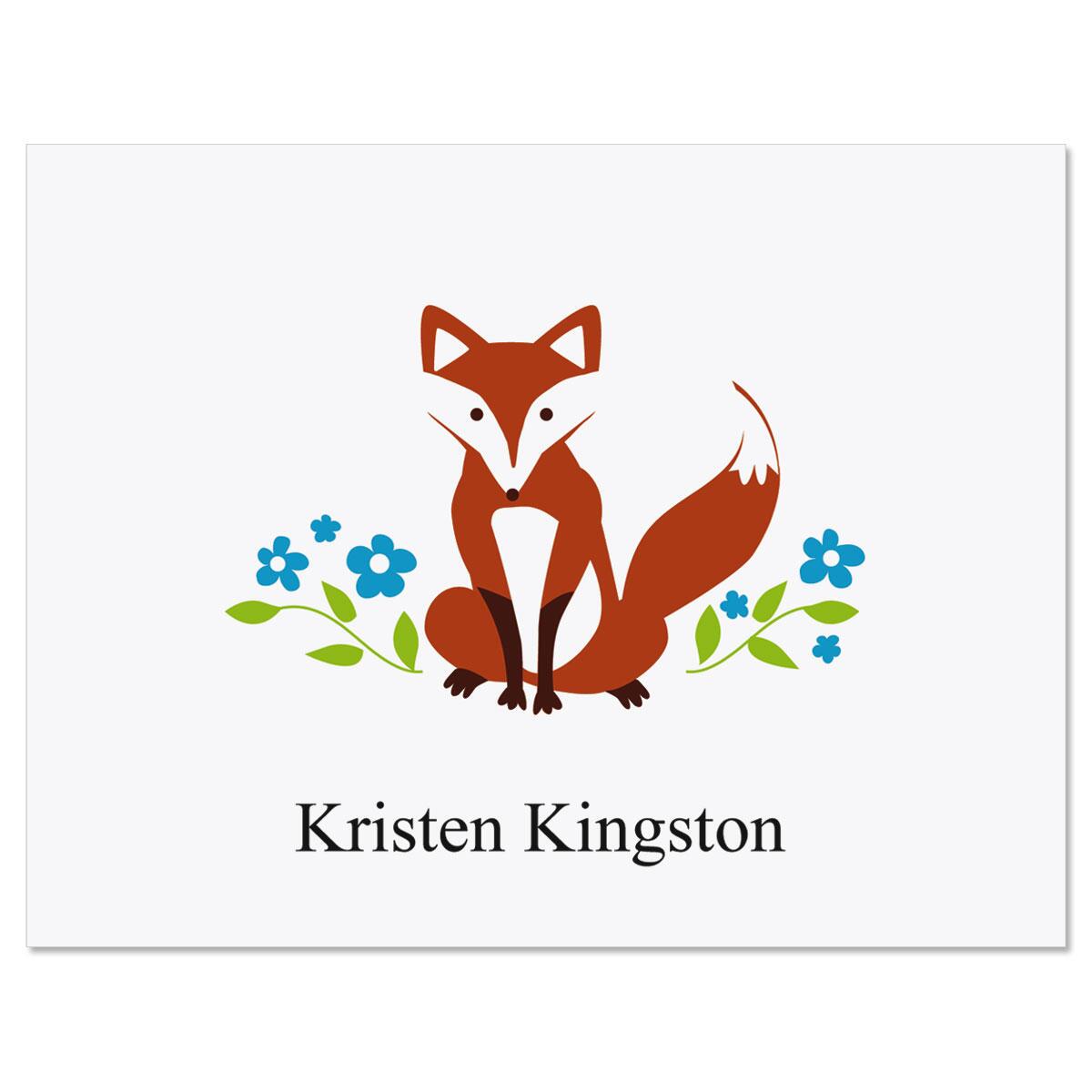Fox Personalized Note Cards | Current Catalog
