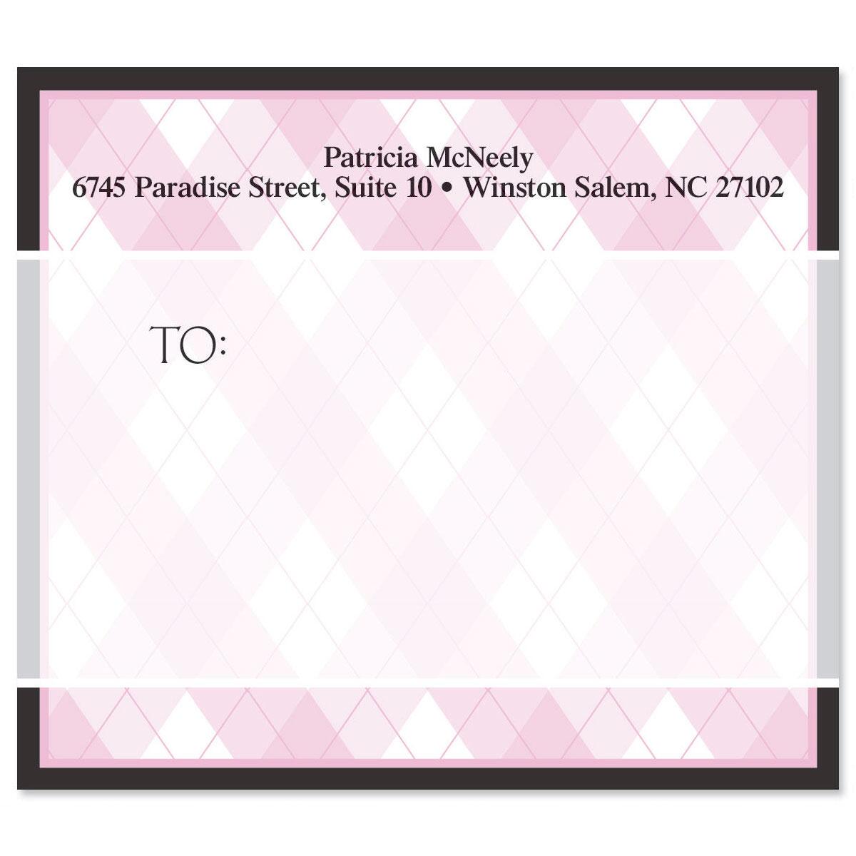 Pink And Black Mailing Package Label | Current Catalog