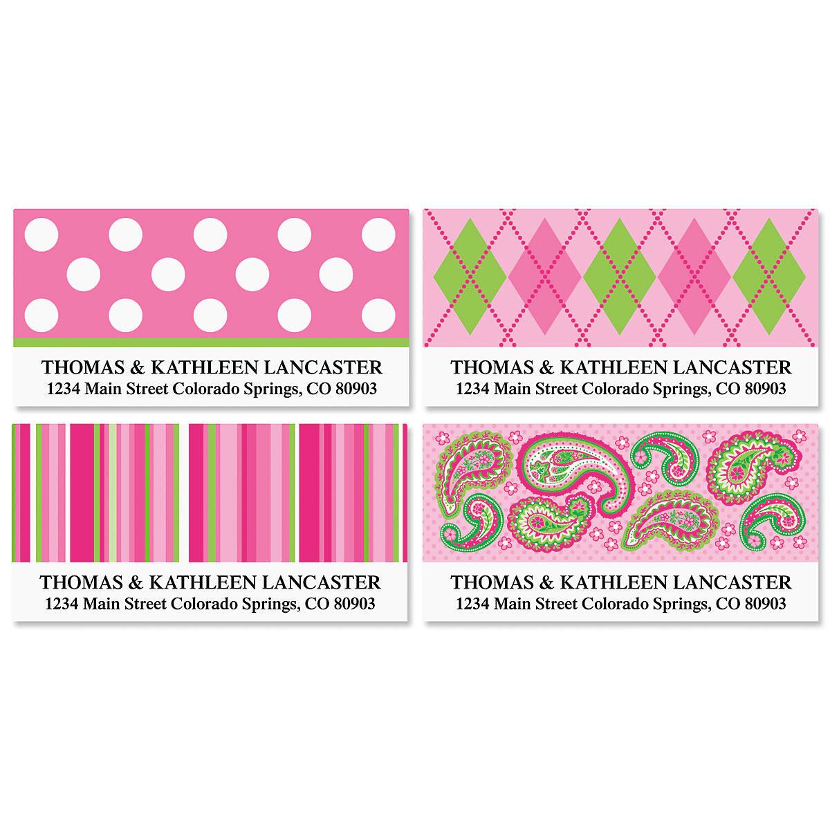 Pink Patterns Address Labels | Current Catalog