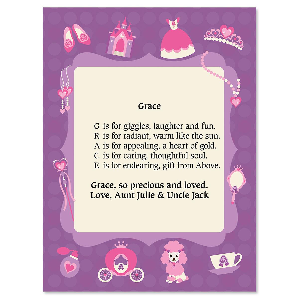 Printable Princess Poem