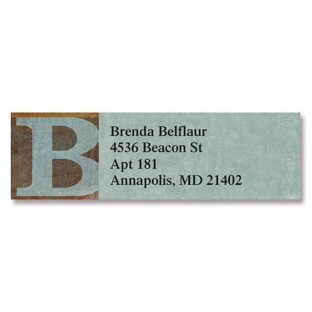 Qwerties Initial Classic Address Labels | Current Catalog
