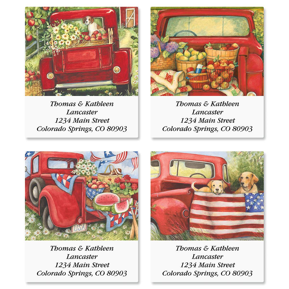 Red Truck Select Address Labels | Current Catalog