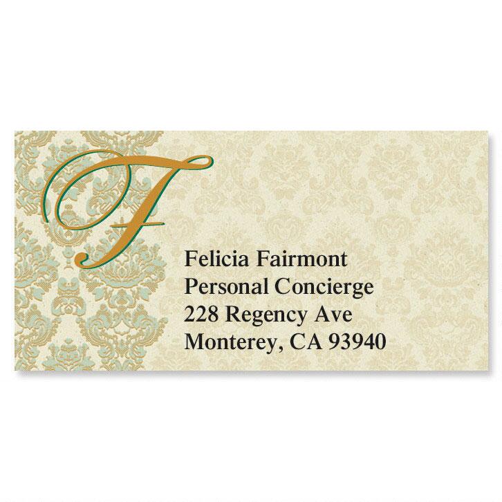 Regency Initial Border Labels A512 | Current Catalog