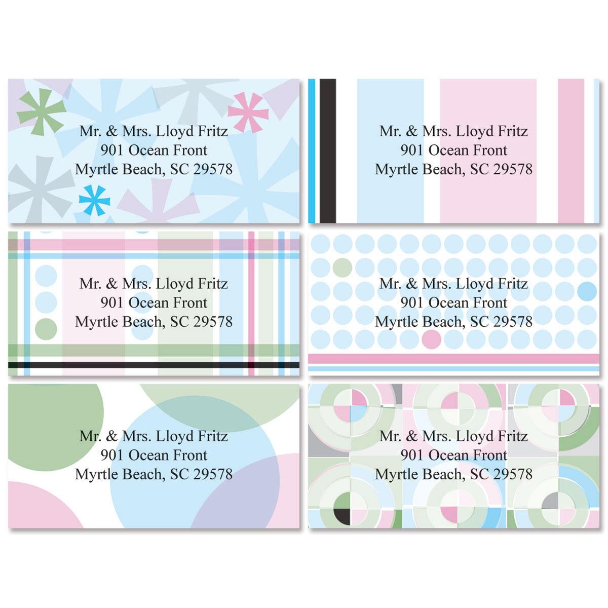 Retro Patterns Address Labels | Current Catalog