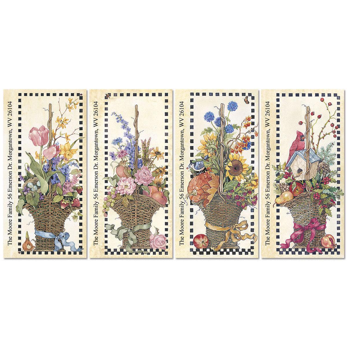 Sandi's 4 Seasons Baskets Oversized Address Labels | Current Catalog