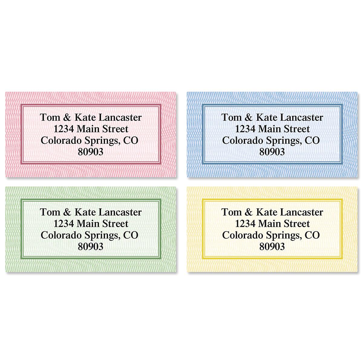 Security Collection Border Address Labels (4 Designs) y2317 | Current ...