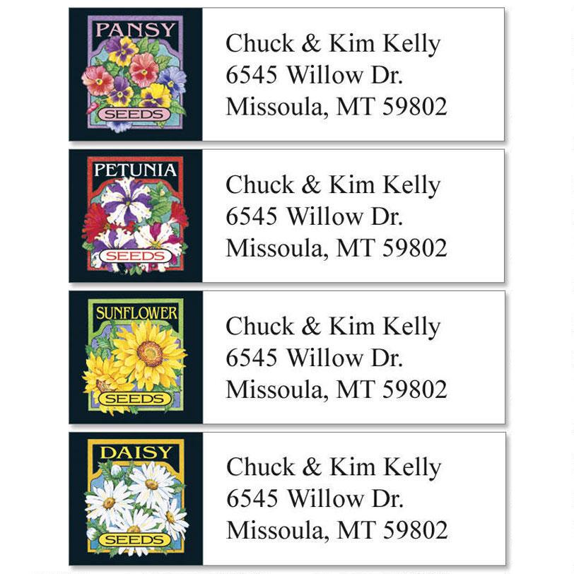 Seed Packet Florals Classic Address Labels Y277 | Current Catalog