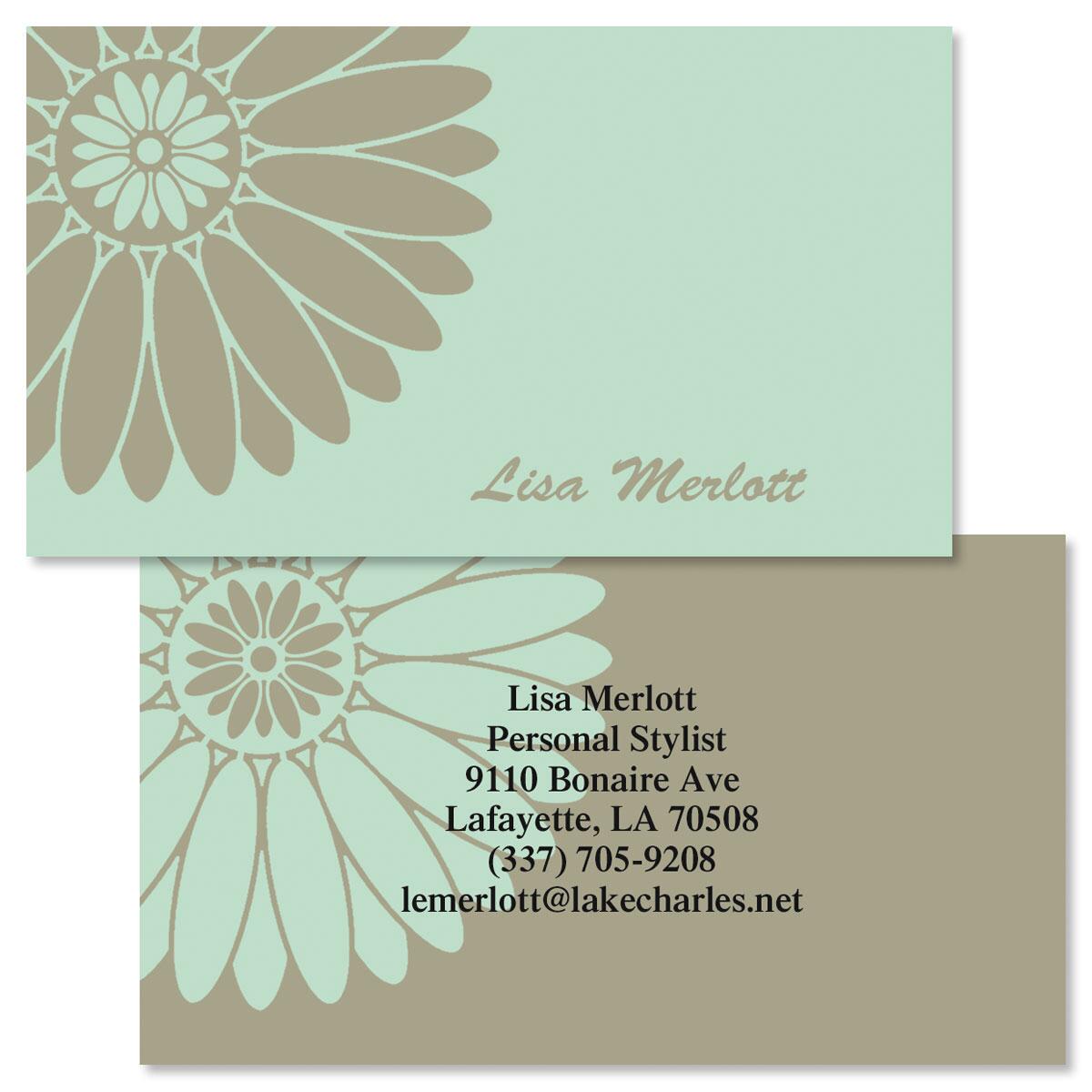 Serene Designer Double-Sided Business Cards | Current Catalog