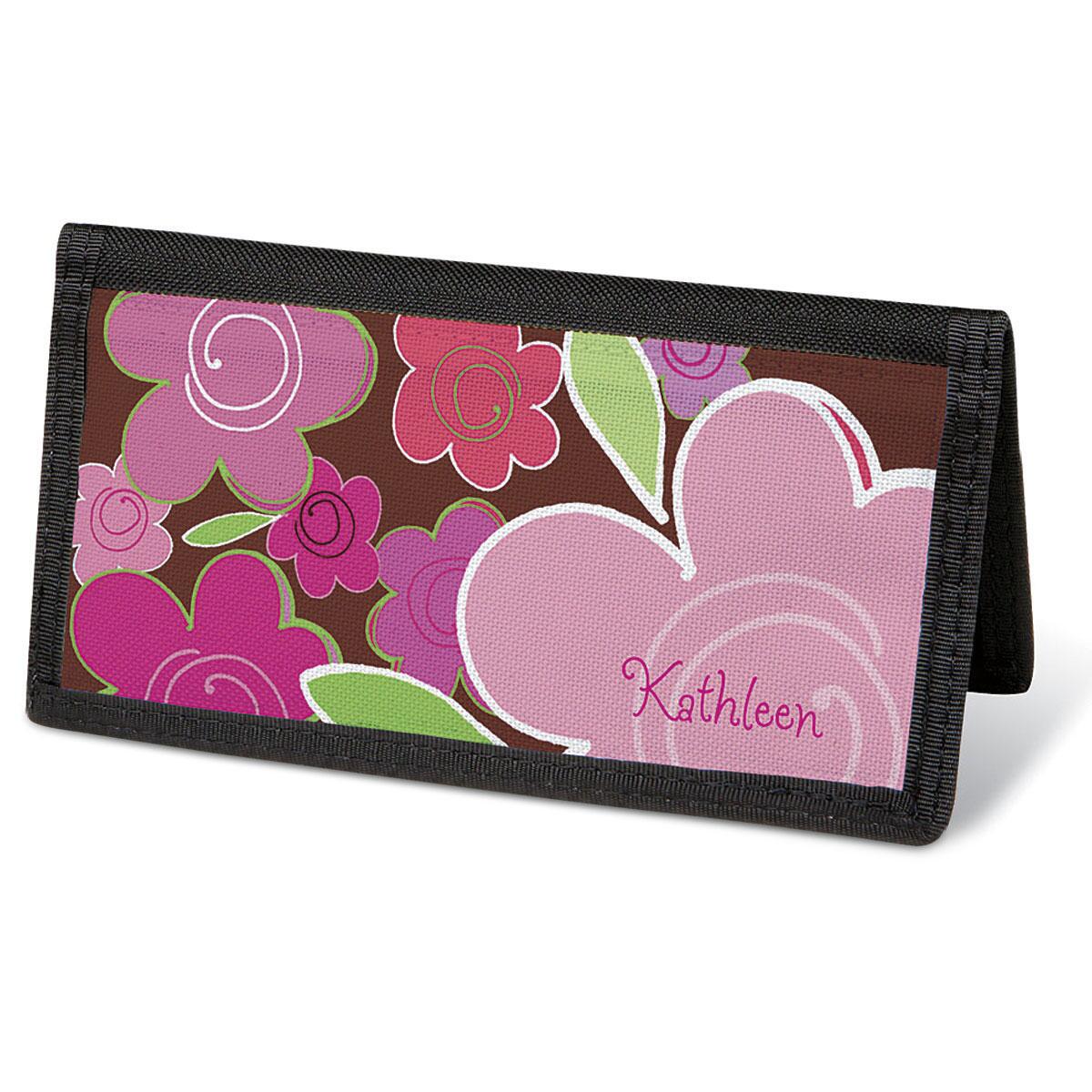 Shades of Pink Checkbook Cover - Personalized | Current Catalog