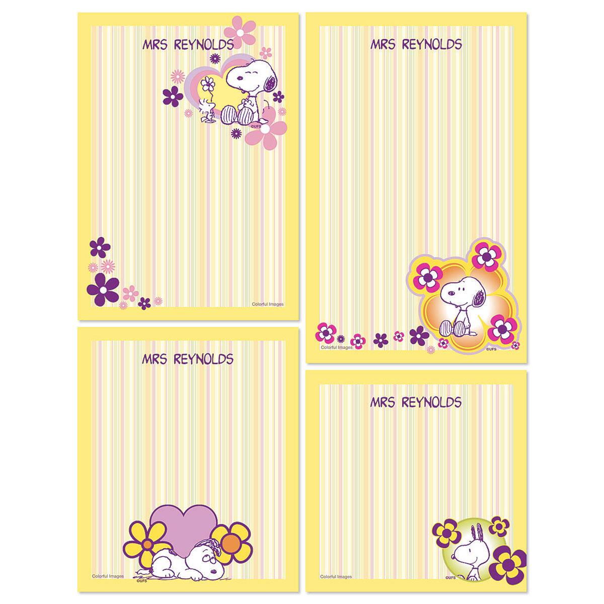 Snoopy™ Personalized Personalized Notepad Set | Current Catalog