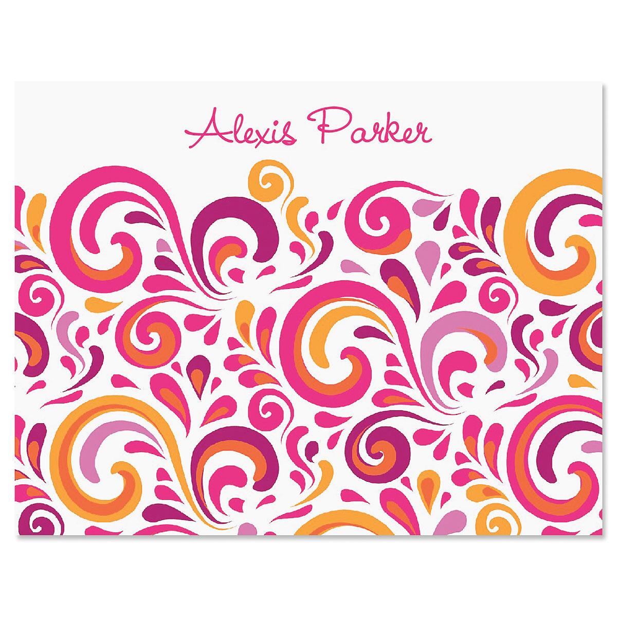 Splash Personalized Note Cards | Current Catalog
