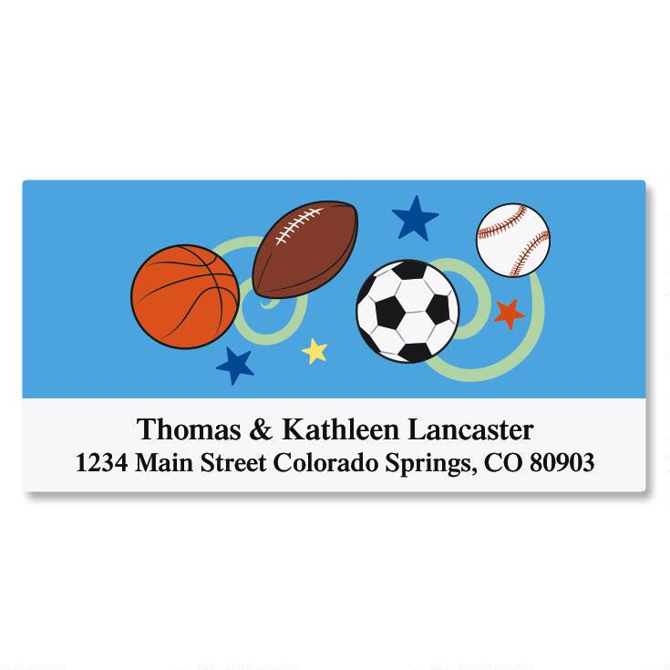 Sports Balls Deluxe Address Labels 615165 | Current Catalog