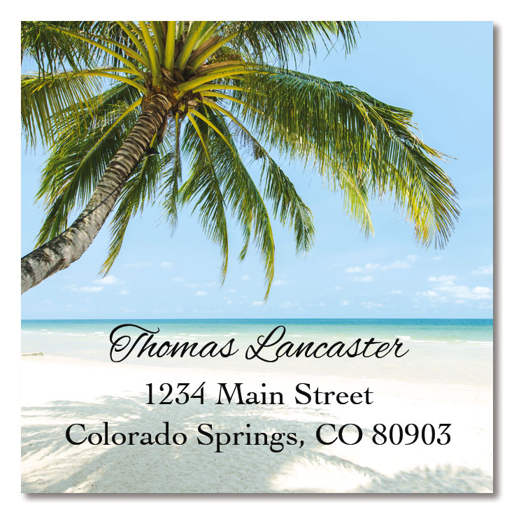 Tropical Square Labels | Current Catalog