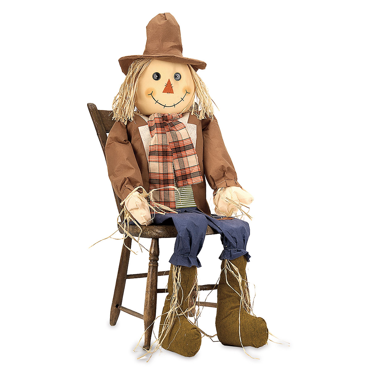 60" Sitting Scarecrow | Current Catalog