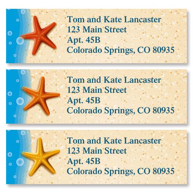 Starfish Trio Classic Address Labels F263 | Current Catalog