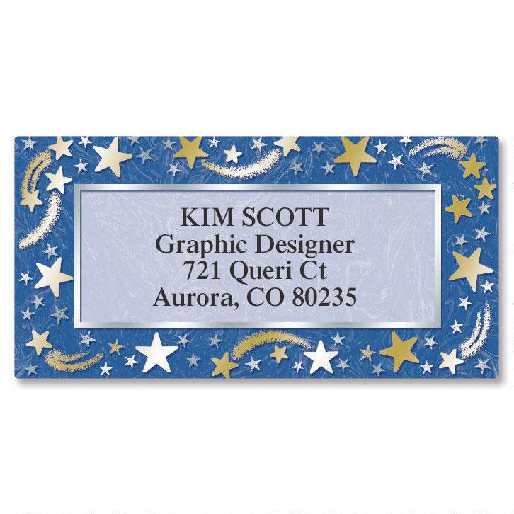 Stars Border Address Labels | Current Catalog