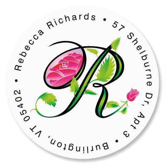 Sunlight Initial Round Address Labels | Current Catalog