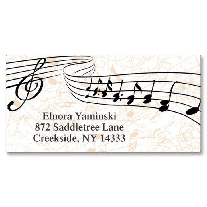 Symphony Border Address Labels | Current Catalog