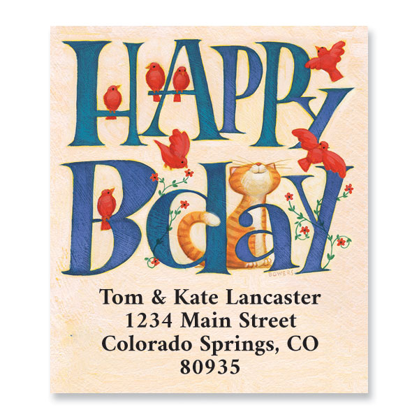 Friendly Birthday Select Address Labels | Current Catalog