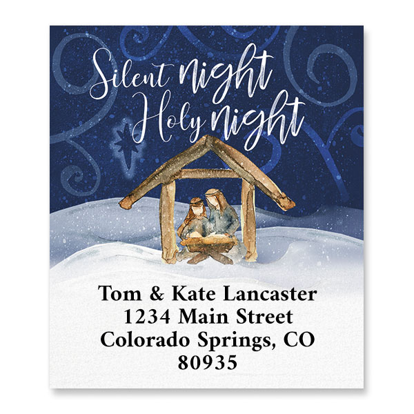 Silent Holy Night Select Return Address Labels | Current Catalog