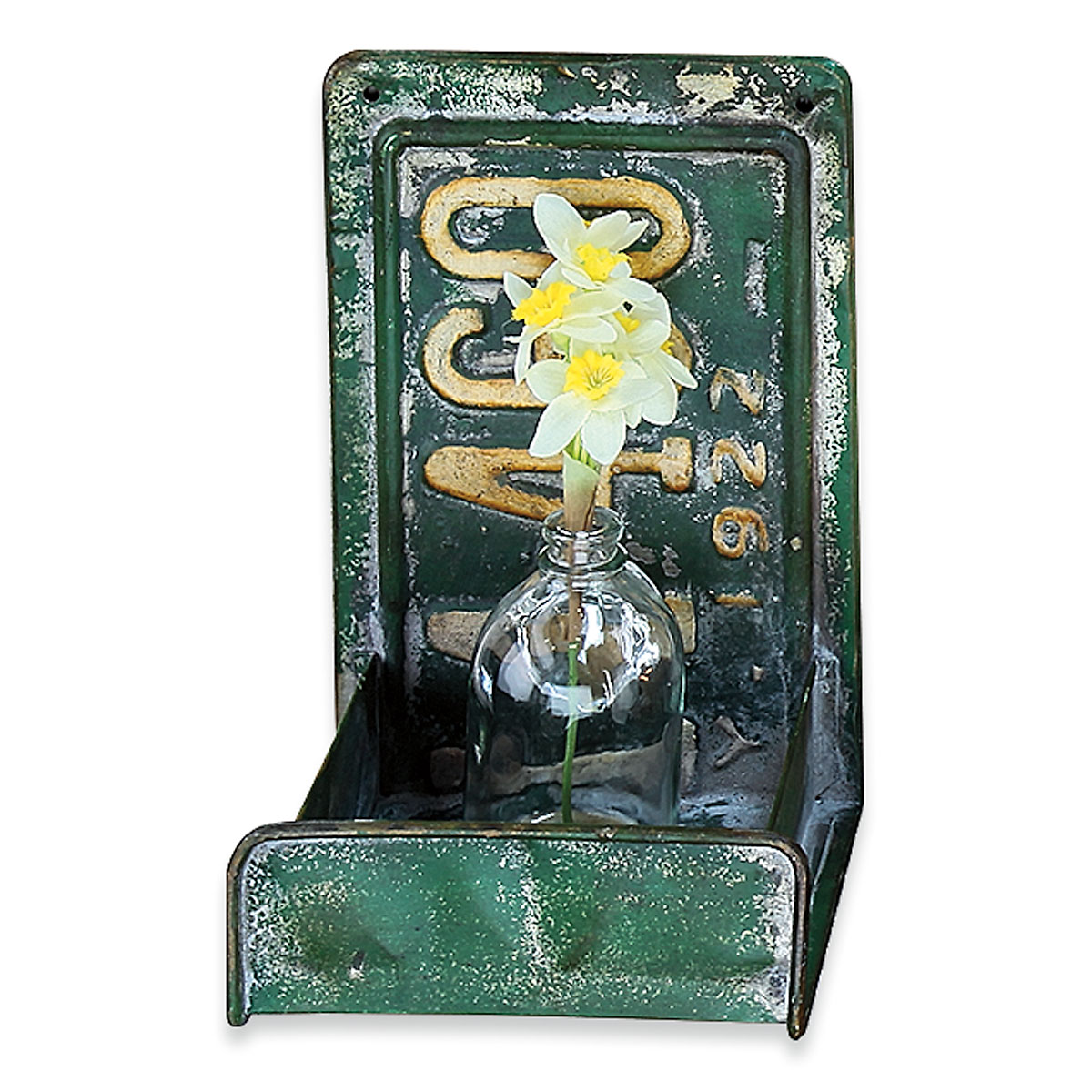 Metal License Plate Shelf - Green | Current Catalog