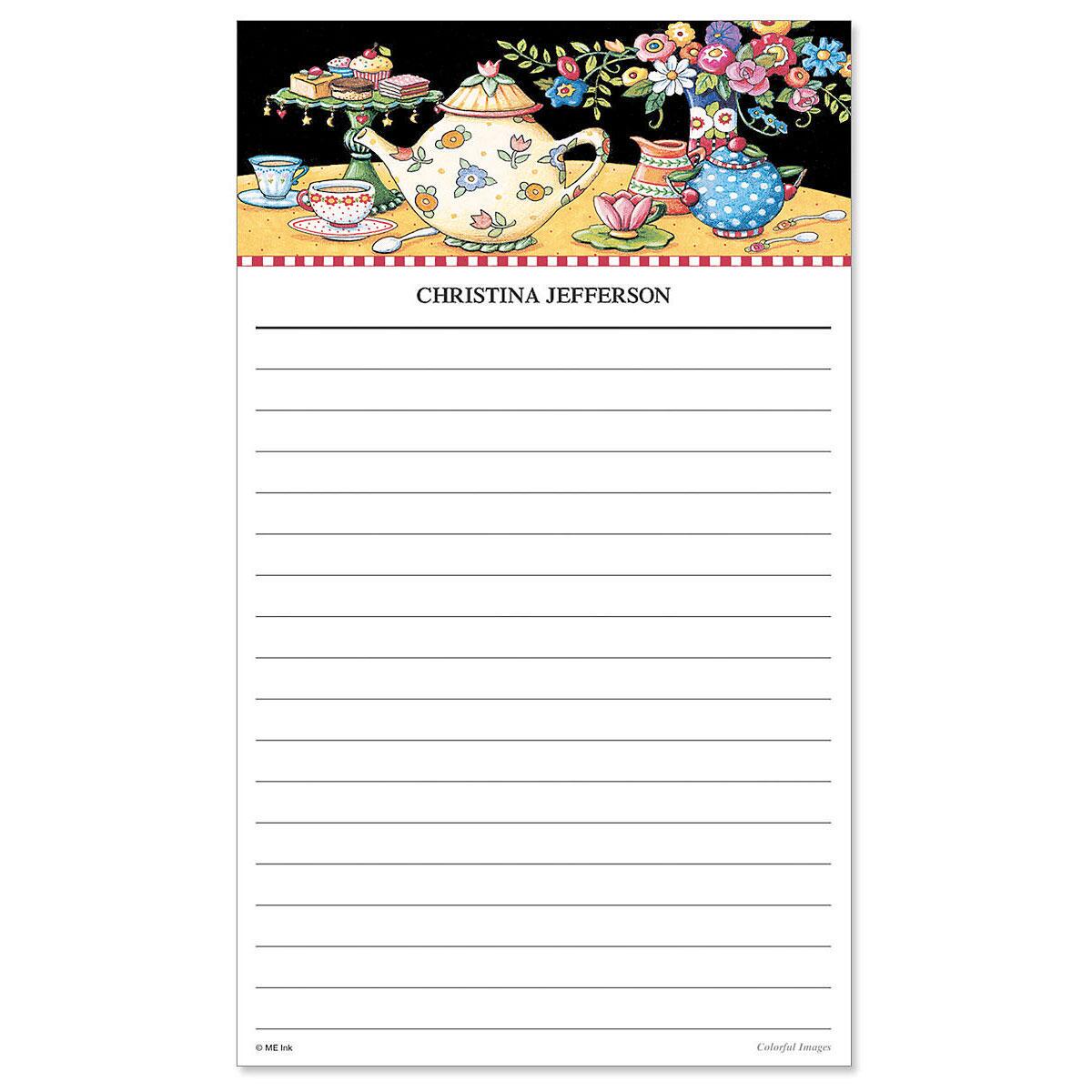 Teatime Treats Personalized Notepad | Current Catalog