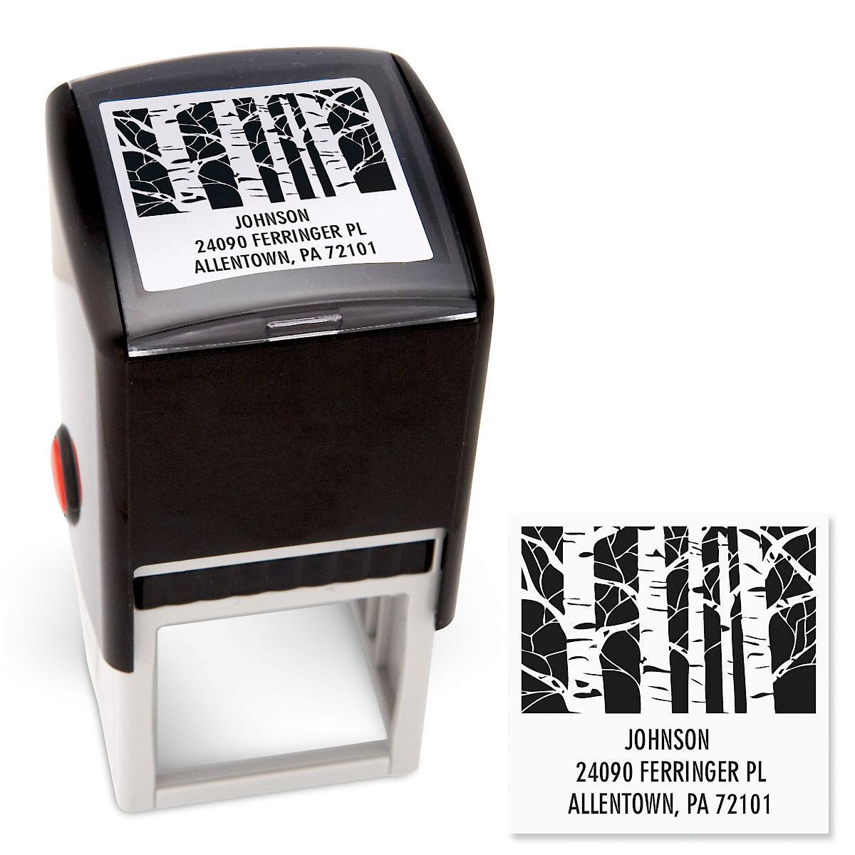 Trees Square Self Inking Address Stamp 479106 | Current Catalog