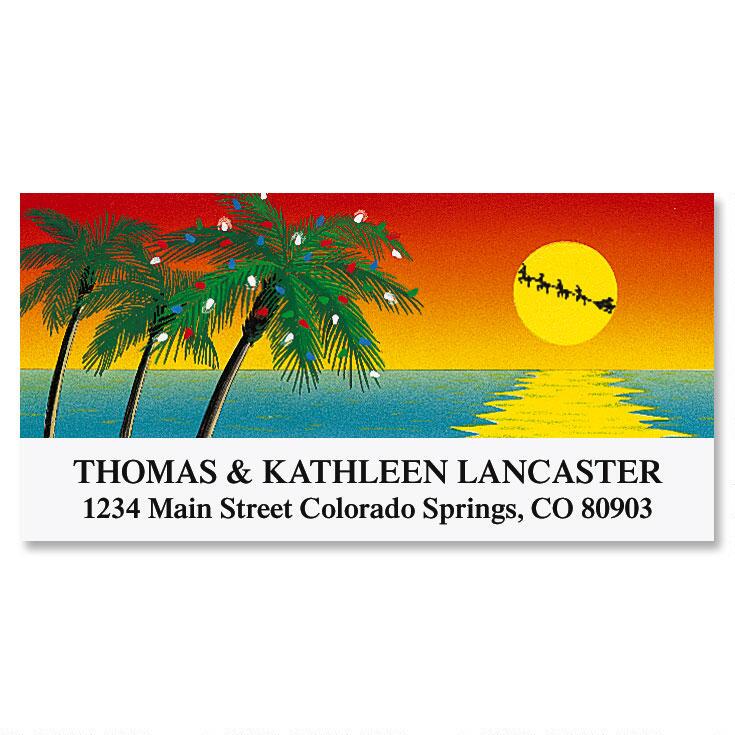 Tropical Holiday Deluxe Address Labels L266 | Current Catalog