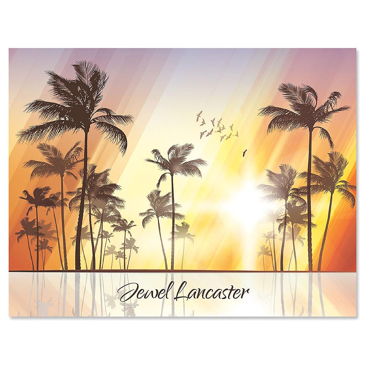 Tropics Personalized Note Cards | Current Catalog