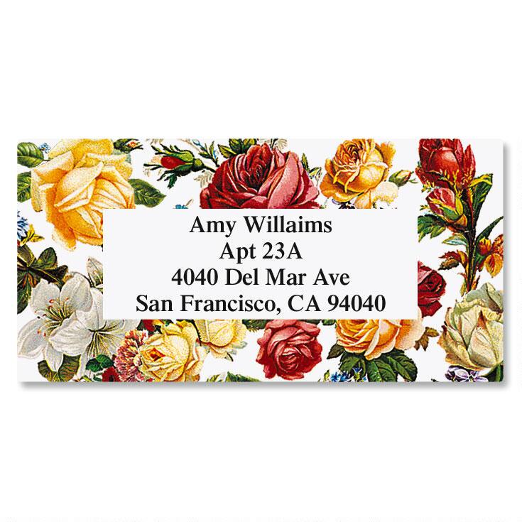 Victorian Rose Border Address Labels A674 | Current Catalog