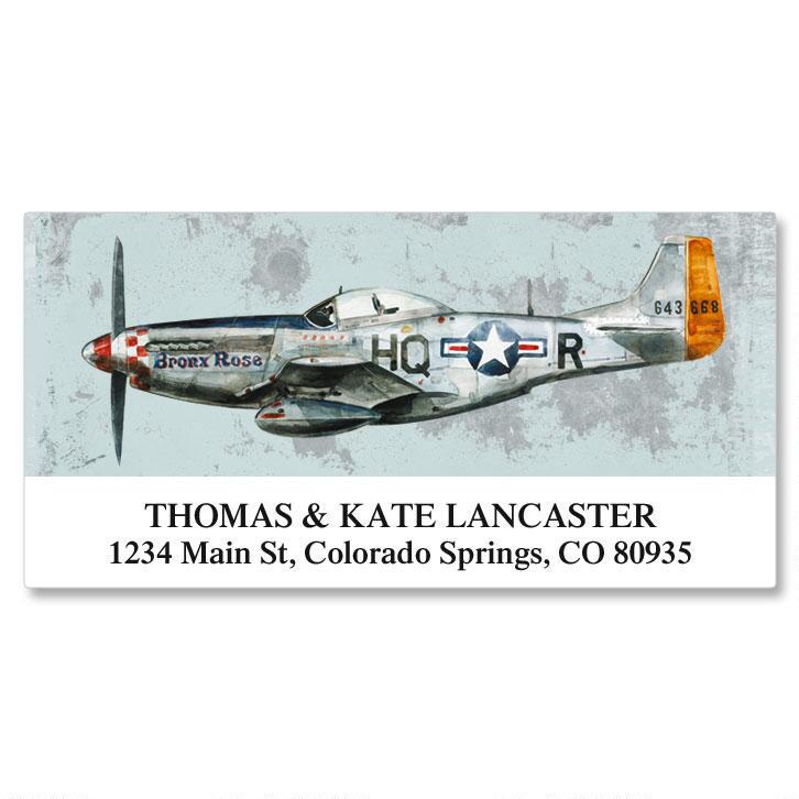Vintage Airplanes Deluxe Address Labels (6 Designs) | Current Catalog