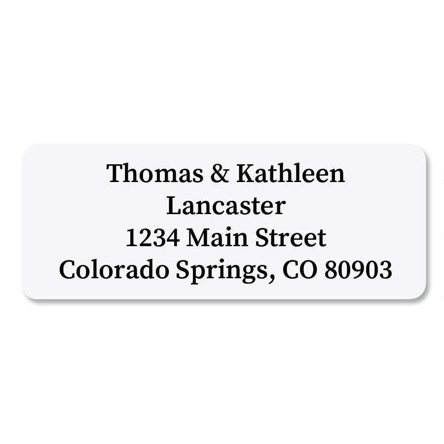 White Address Labels | Current Catalog