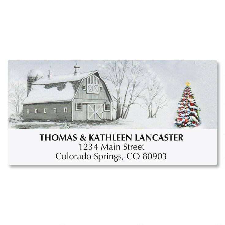 Winter Barn Address Labels | Current Catalog