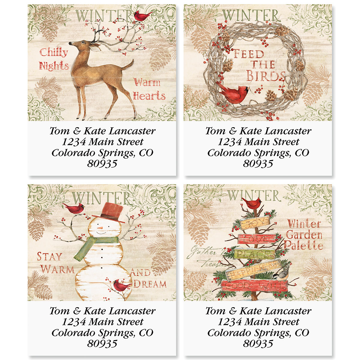 Winter Palette Select Address Labels Y2210 | Current Catalog