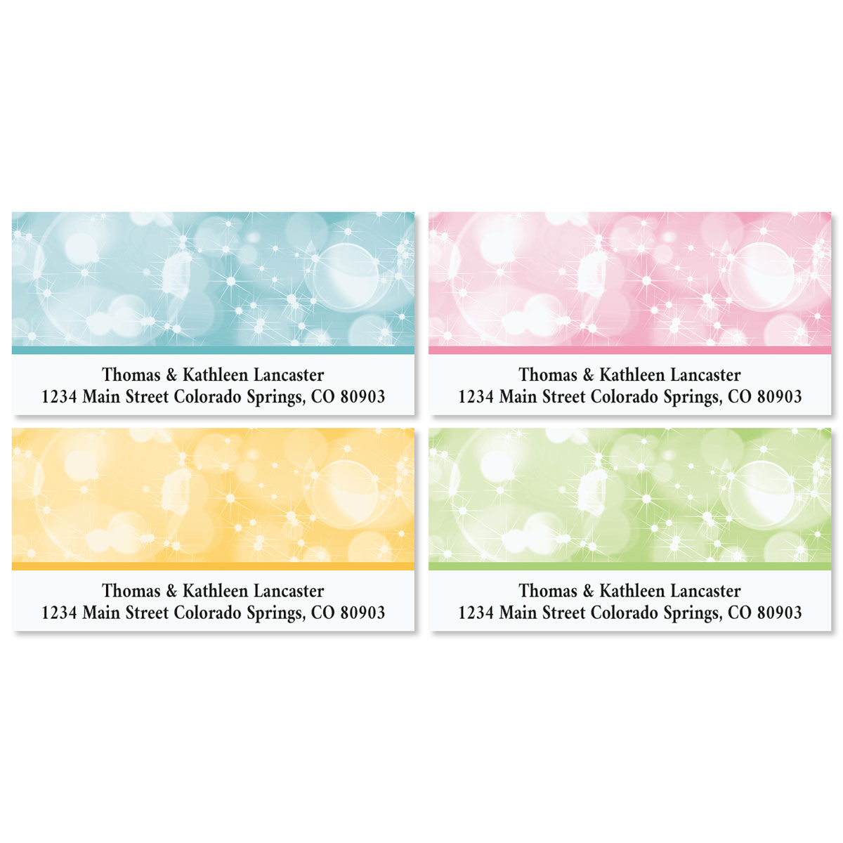 Celebrations Deluxe Address Labels (4 Designs) | Current Catalog