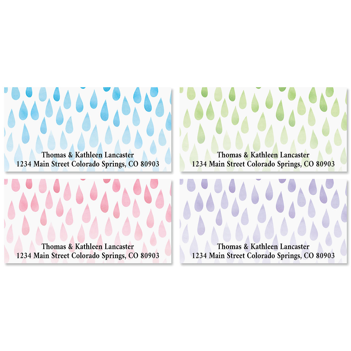 Droplets Deluxe Address Labels | Current Catalog