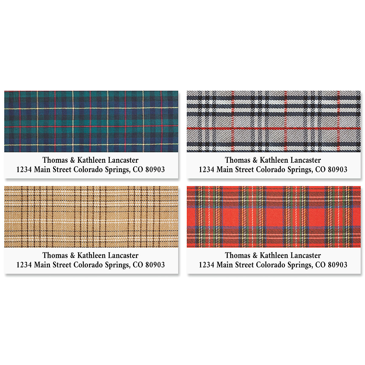 Plaid Deluxe Address Labels | Current Catalog