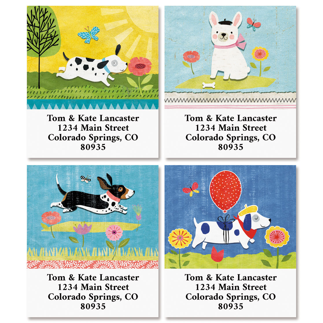 Dog Gone Cute Select Address Labels (4 Designs) | Current Catalog