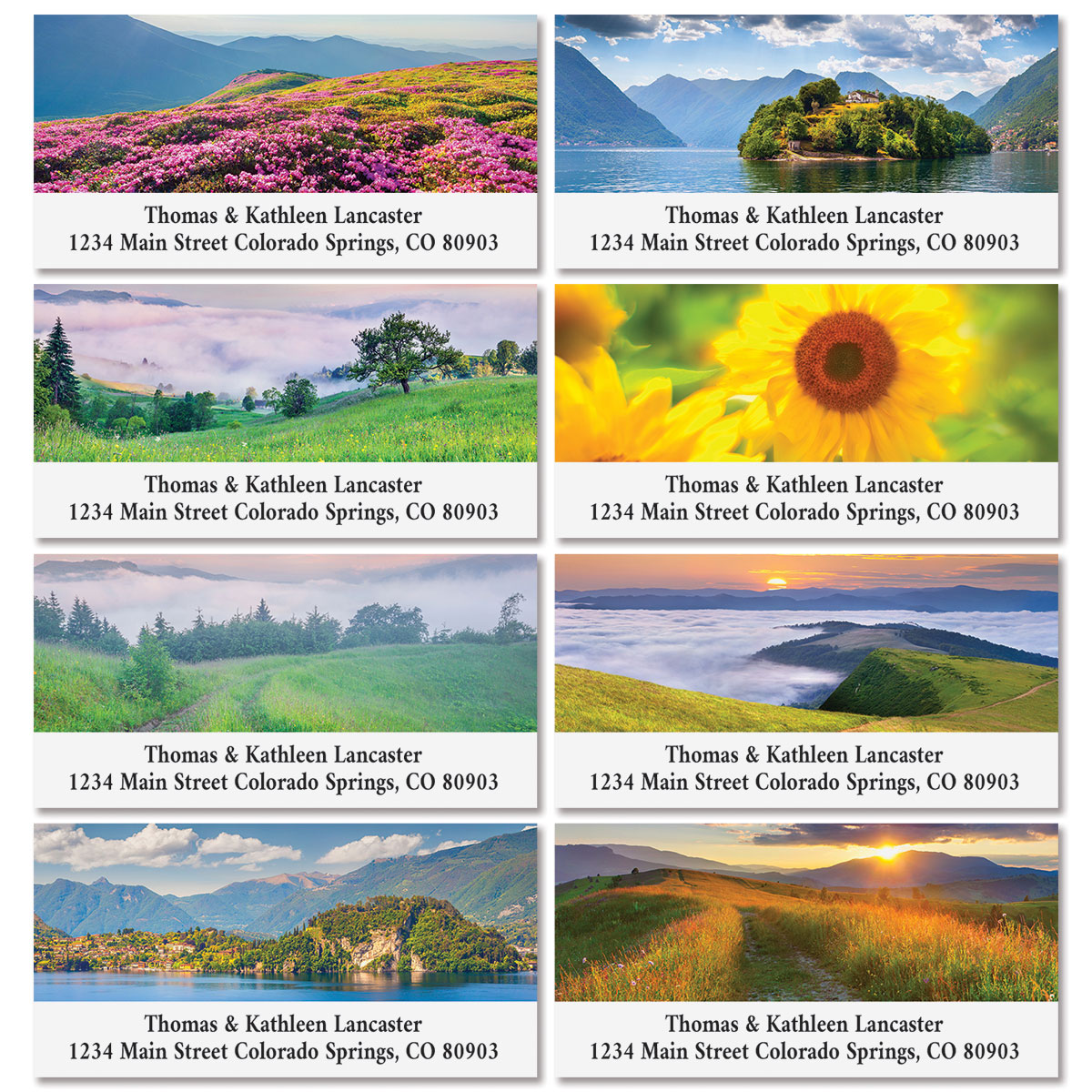 Daybreak Deluxe Address Labels (8 Designs) | Current Catalog