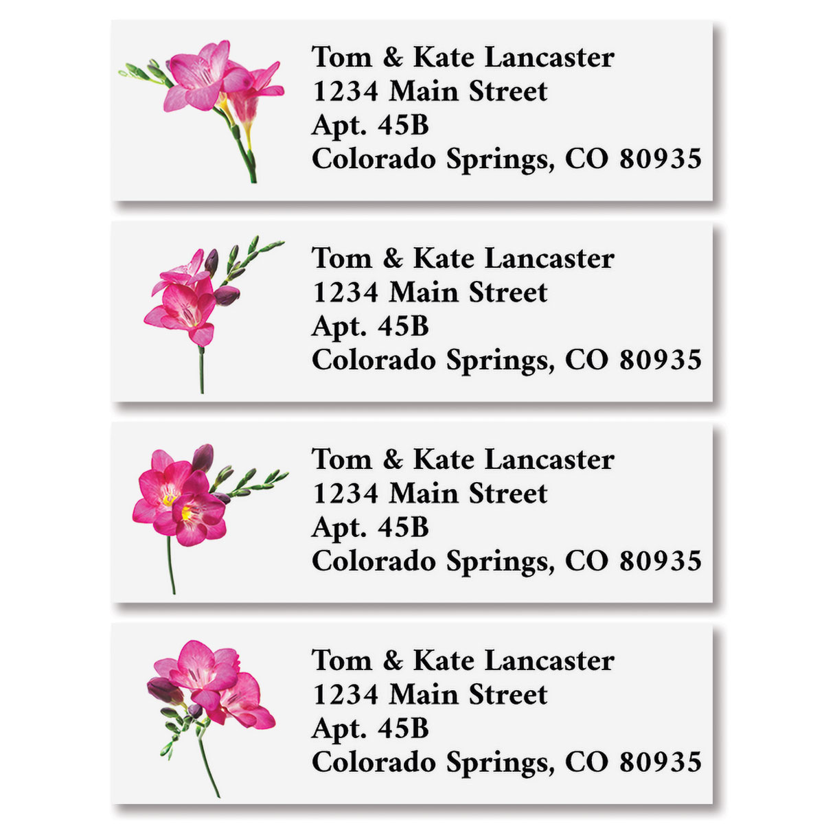 Pink Petals Classic Address Labels (12 Designs) | Current Catalog