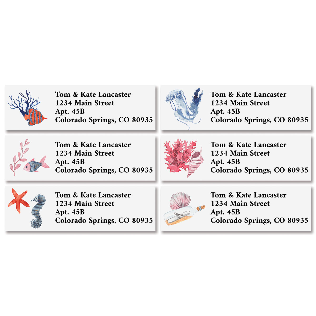 Underwater Classic Address Labels (6 Designs) | Current Catalog